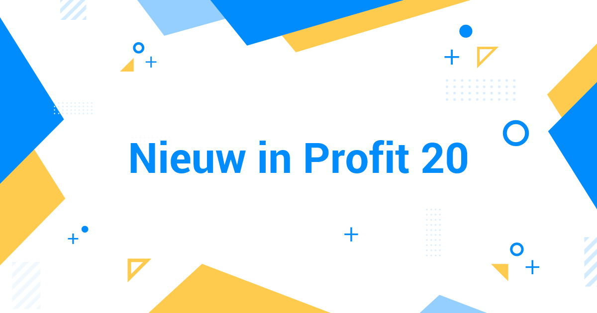 Nieuw in Profit 20 - AFAS Software